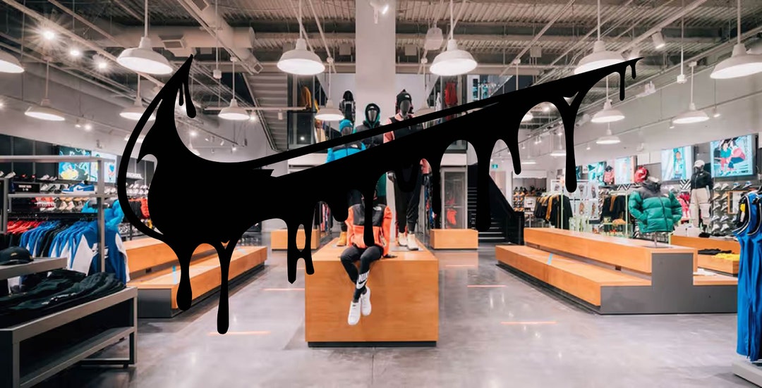 Drippy Nike Swoosh - Etsy