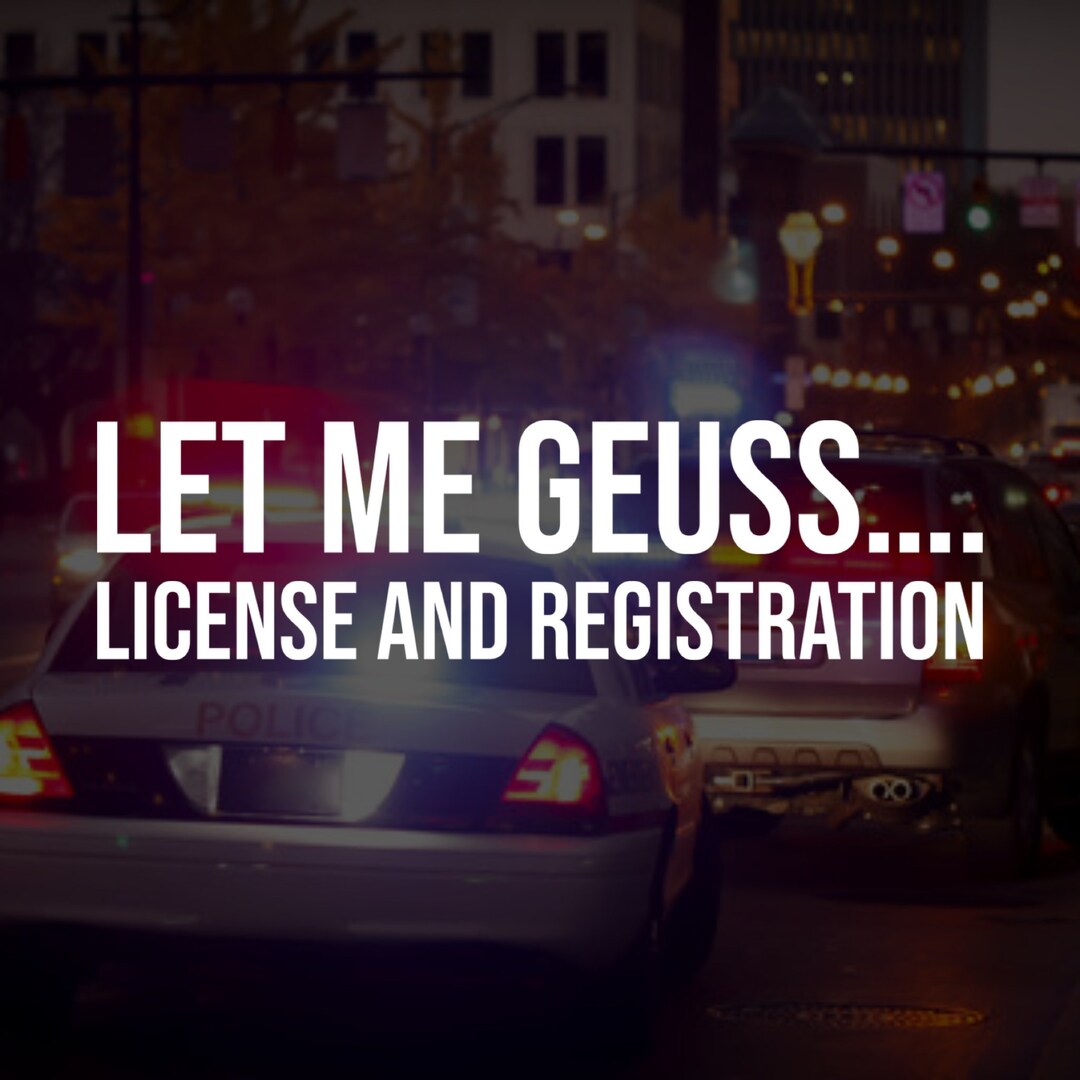 Let Me Guess... Police Funny Vinyl Decal Sticker - Etsy