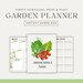 Printable PDF Garden Planner Template 12 Page Workbook for Beginner to ...