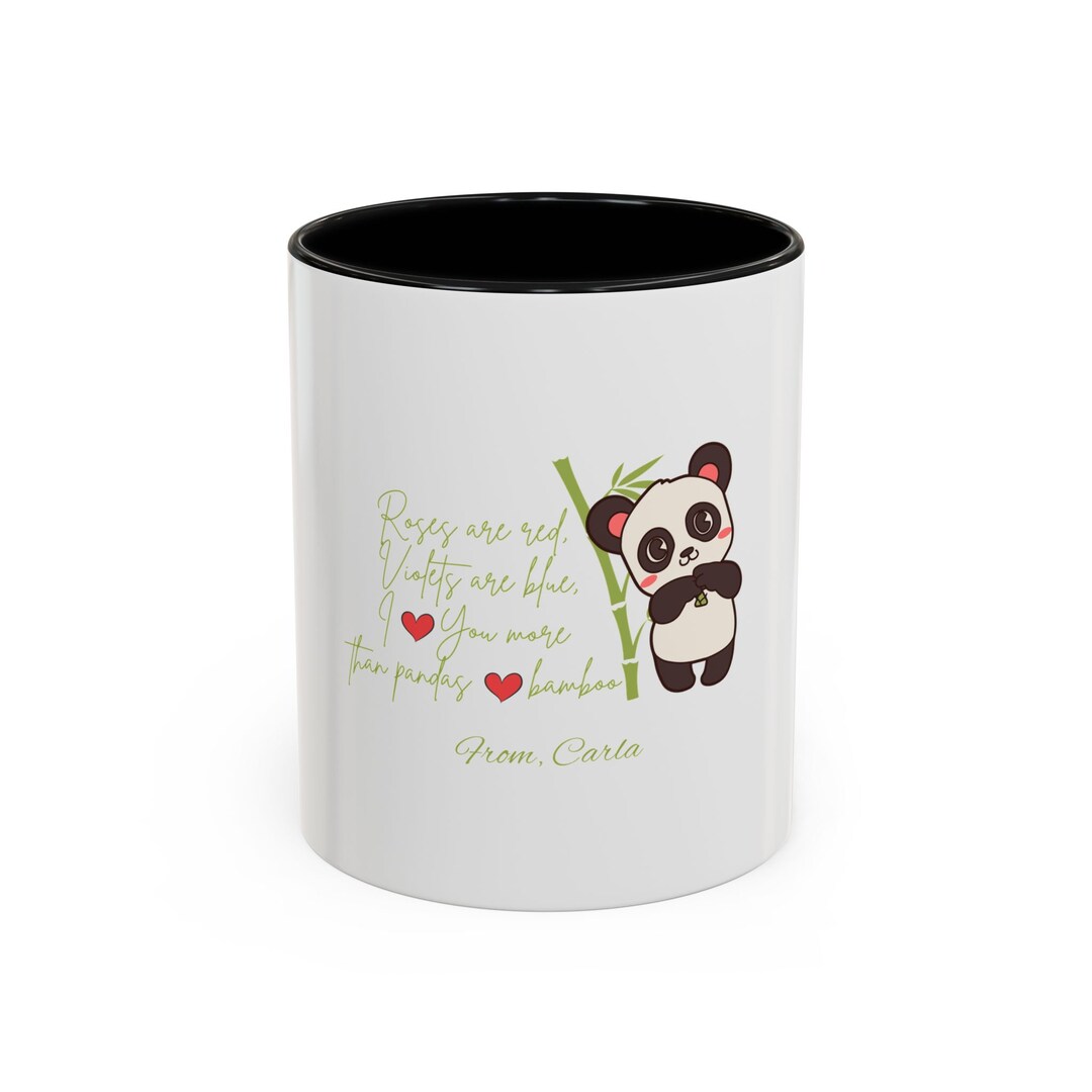 Personalized Panda Poem Mug - Etsy