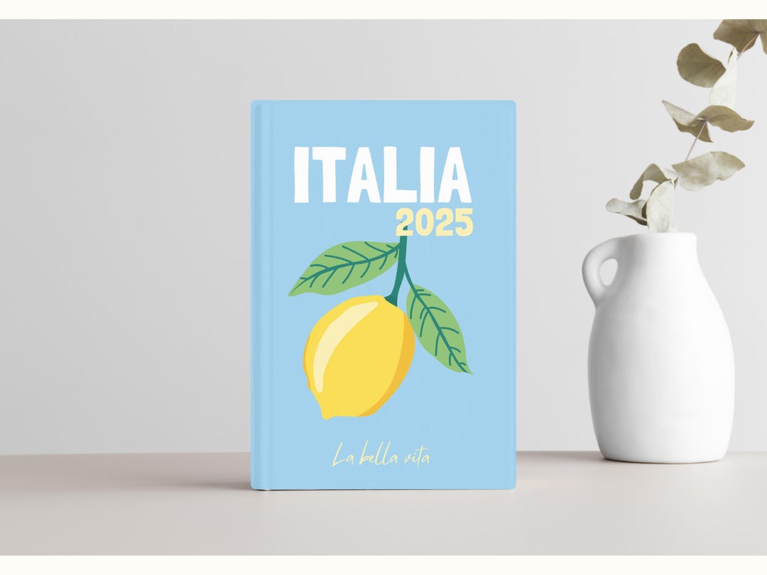 Italy Travel Photo Book Cover | Customisable Template on Canva (A4, 8 ...
