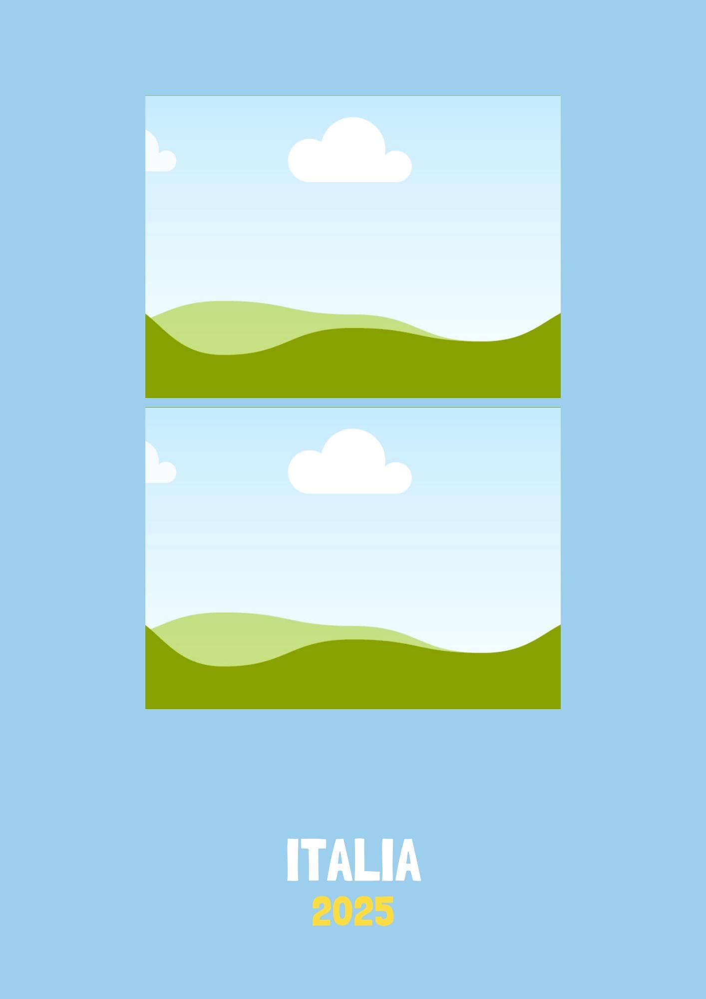 Italy Travel Photo Book Cover | Customisable Template on Canva (A4, 8 ...
