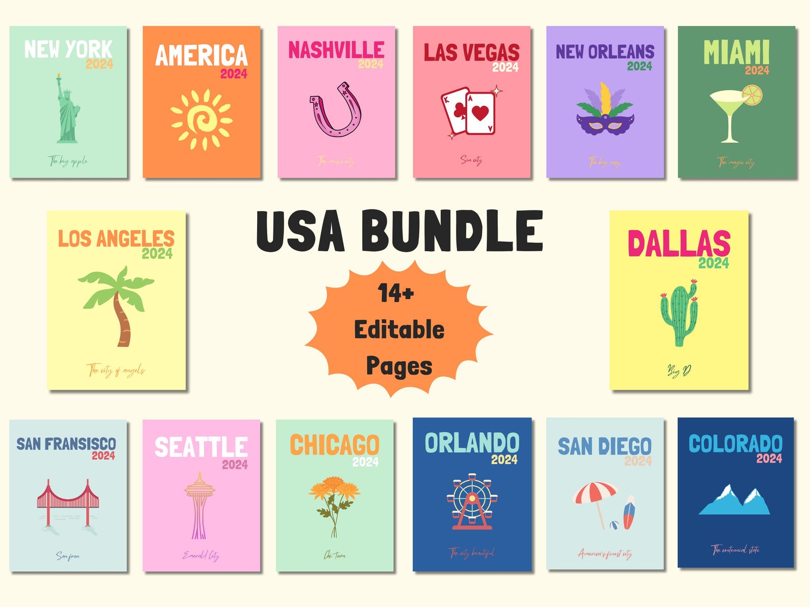 USA Bundle Photo Book | America Photo Book | Travel Photo Book | Coffee ...