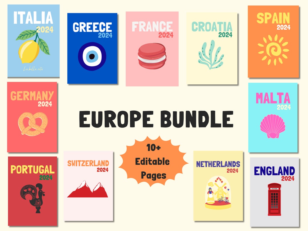 Europe Bundle Photo Book | Travel Photo Book | Coffee Table Book ...