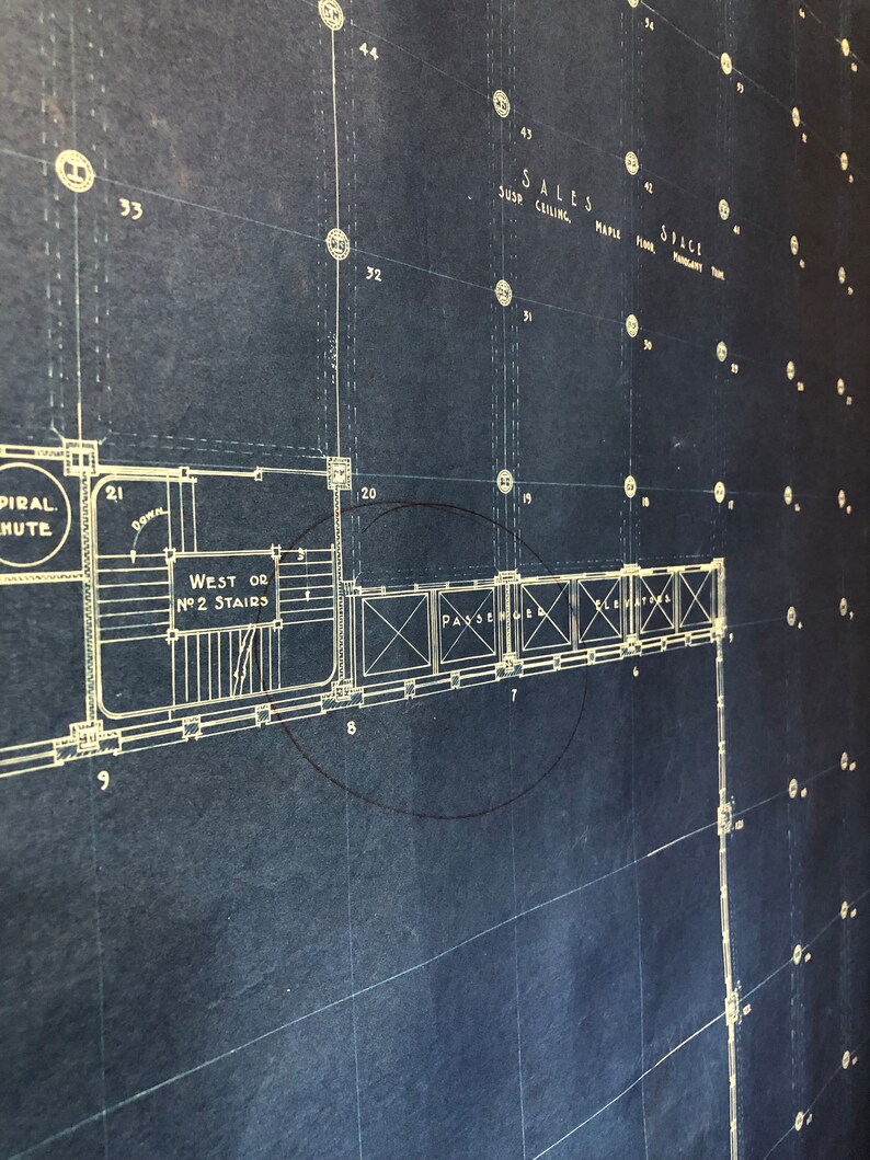 1930 Blueprint of Hudson’s Bay Company Store Building - No.7 - Etsy Canada