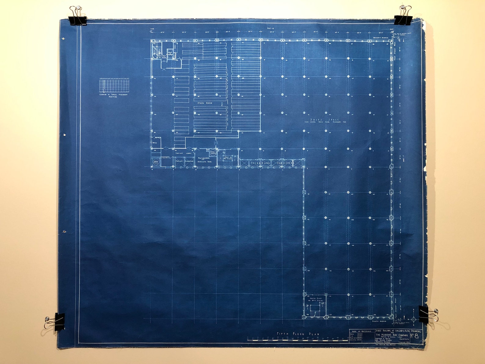 1930 Blueprint of Hudson’s Bay Company Store Building - No.8 - Etsy