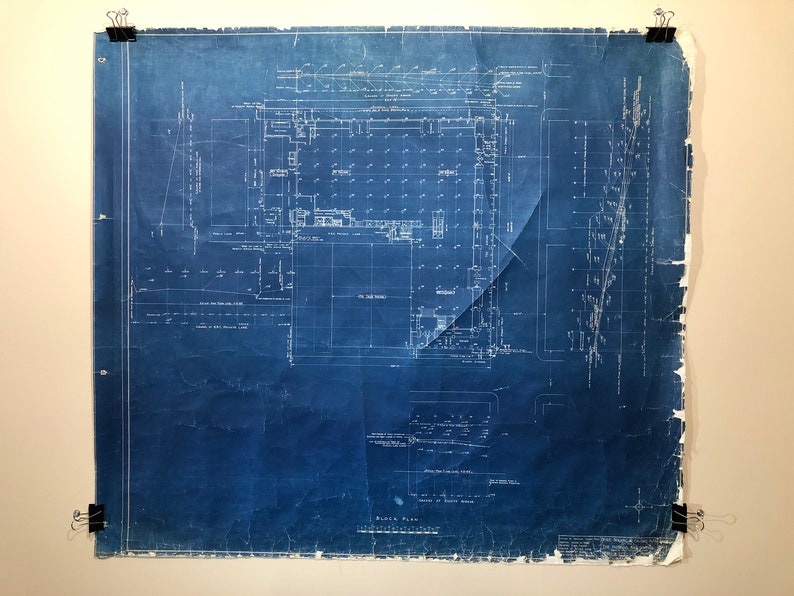 1930 Blueprint of Hudsons Bay Company Store Building No.1 - Etsy