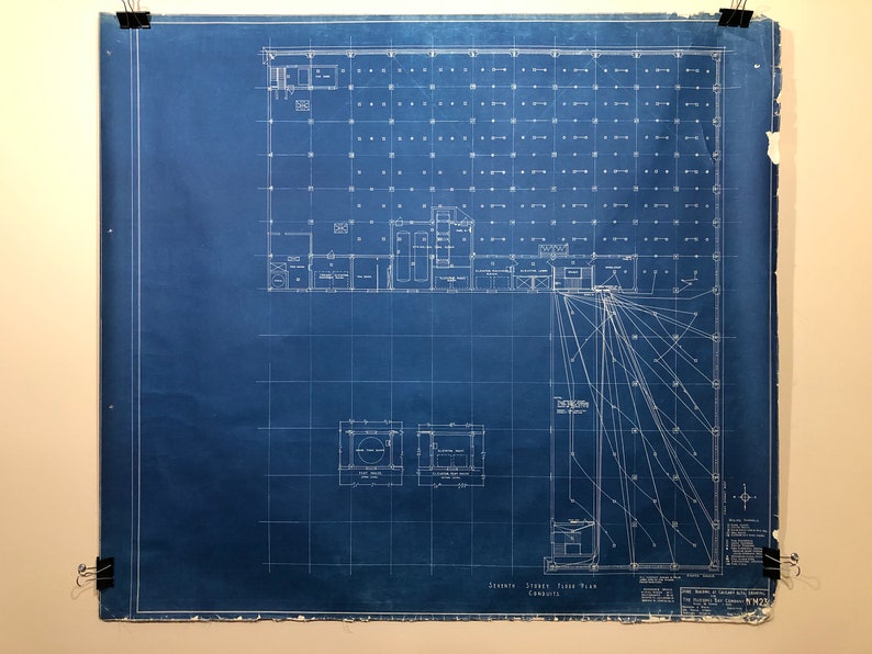 1930 Blueprint of Hudson’s Bay Company Store Building - Nom.23 - Etsy ...