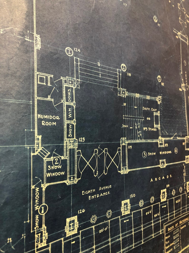 1930 Blueprint of Hudson’s Bay Company Store Building - No.3 - Etsy
