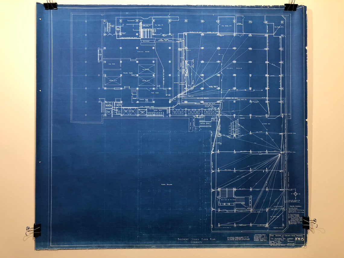 1930 Blueprint of Hudsons Bay Company Store Building Nom.15 - Etsy Canada