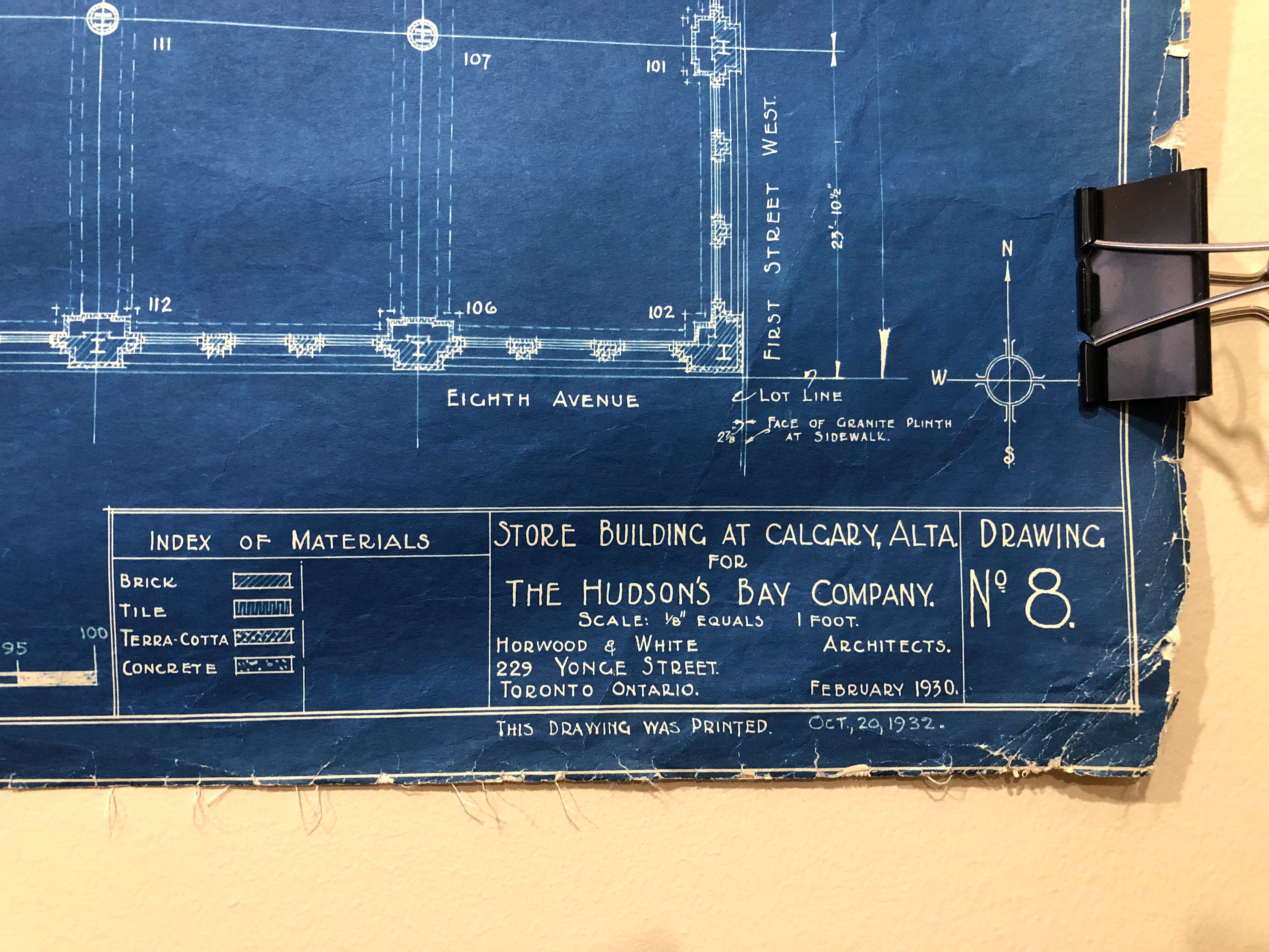 1930 Blueprint of Hudson’s Bay Company Store Building - No.8 - Etsy