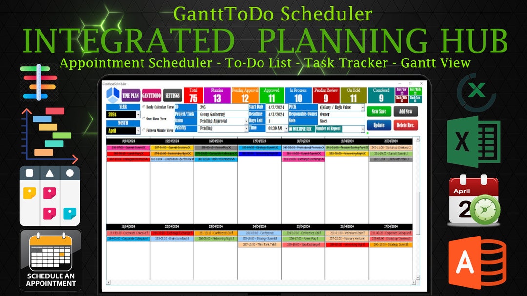 Appointment Tracker, Calendar, Drag and Drop, to Do List, Appointment ...