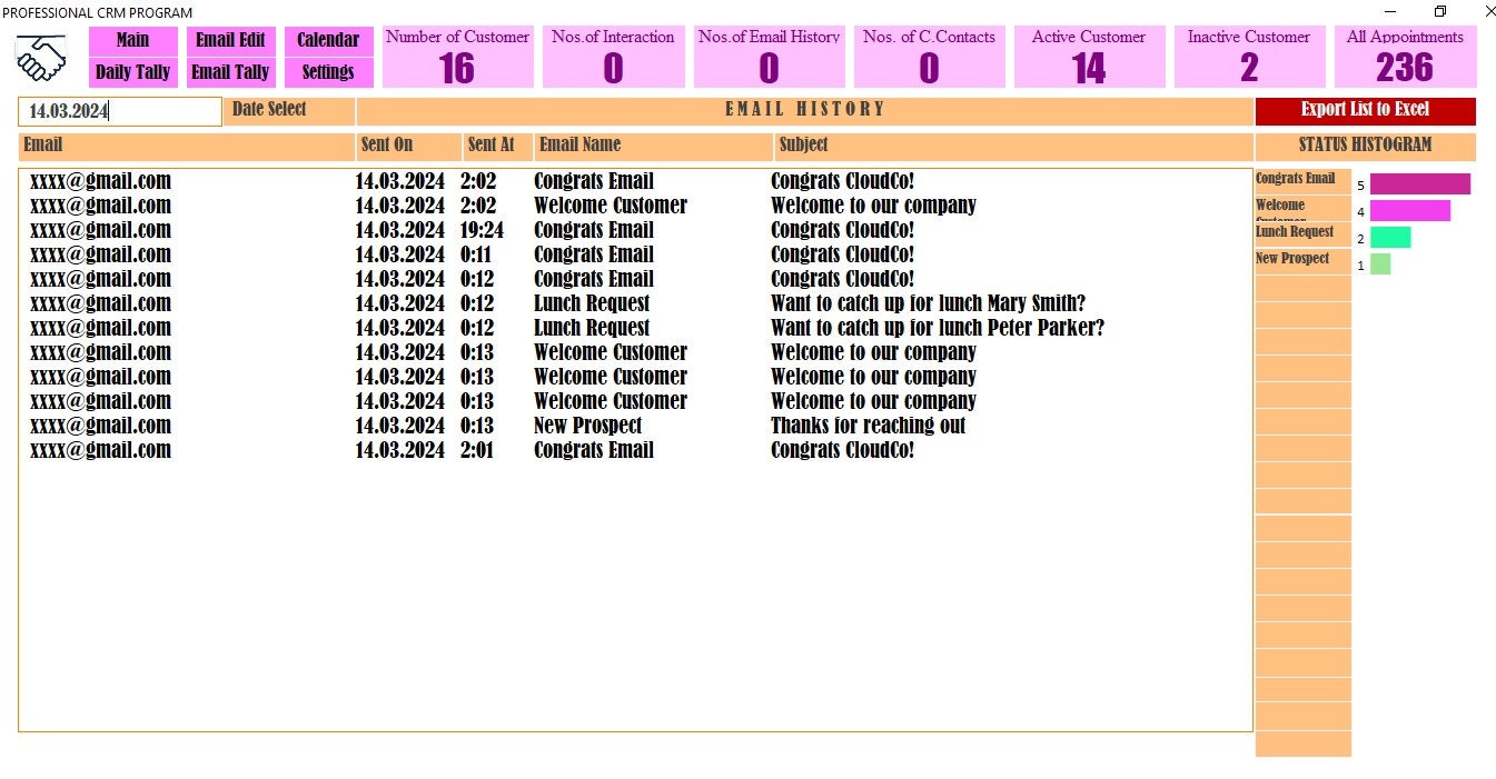 Customer Tracking | Small Business Template | Customer List | Customer ...