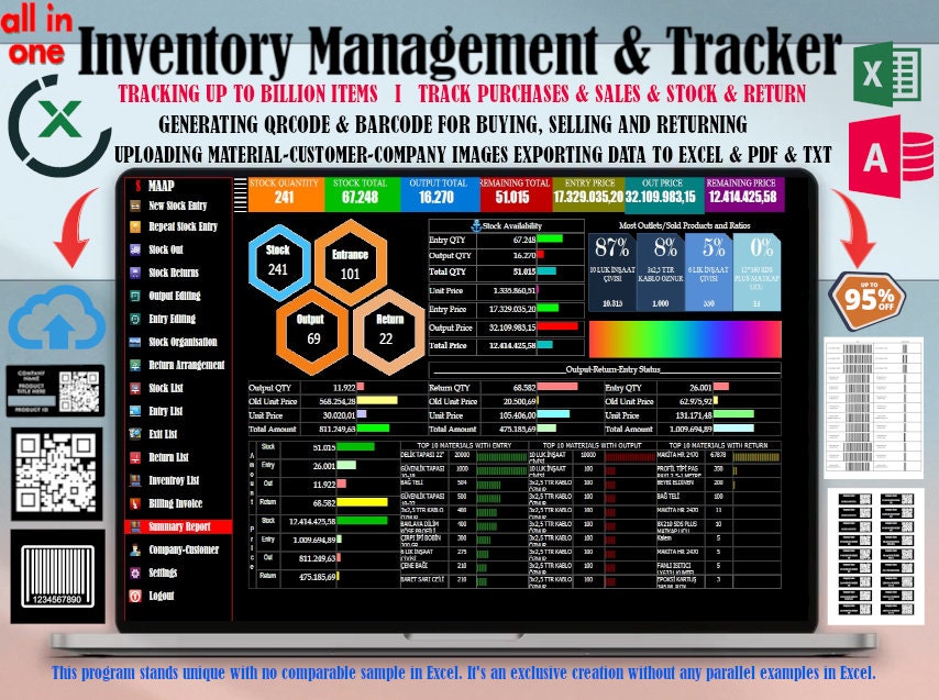 Inventory Tracker Stock Inventory Management QR & Barcode Generator ...