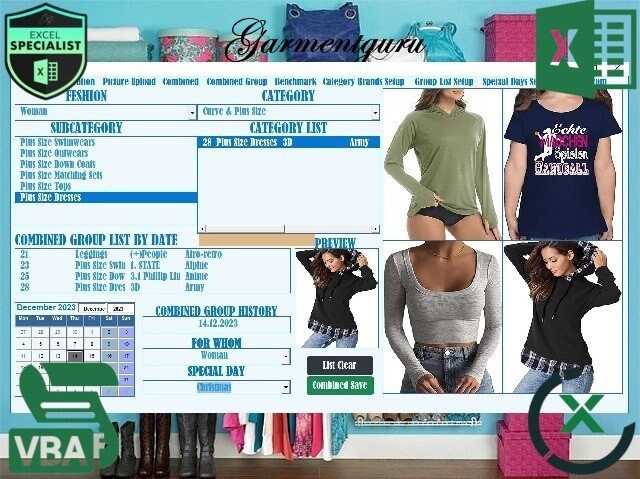 Visual Wardrobe Organizer, Combination Planner, Calendar Integrated ...