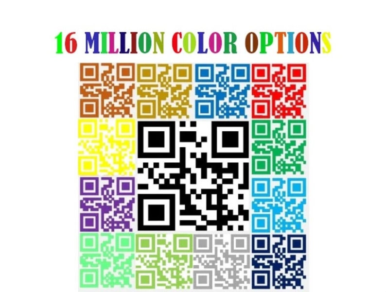 QR Code & Barcode Generator: Infinite Color Excel App (PDF) - Etsy