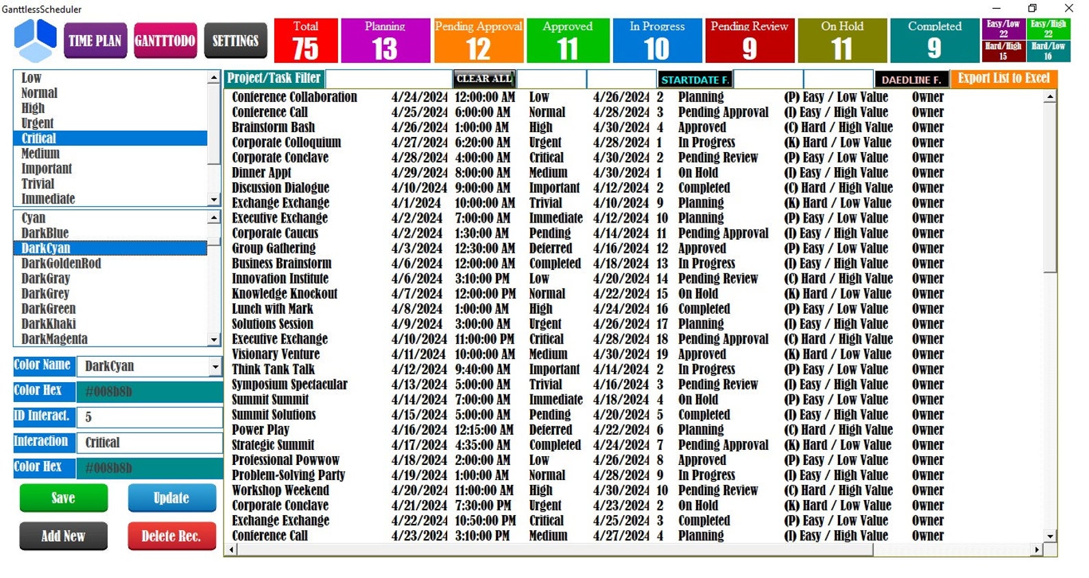 Appointment Tracker, Calendar, Drag and Drop, to Do List, Appointment ...