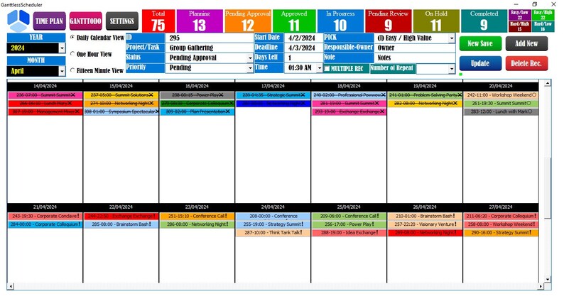 Appointment Tracker, Calendar, Drag and Drop, to Do List, Appointment ...