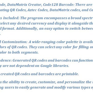 QR Code & Barcode Generator: Infinite Color Excel App (PDF) - Etsy