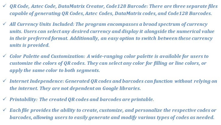 QR Code & Barcode Generator: Infinite Color Excel App (PDF) - Etsy
