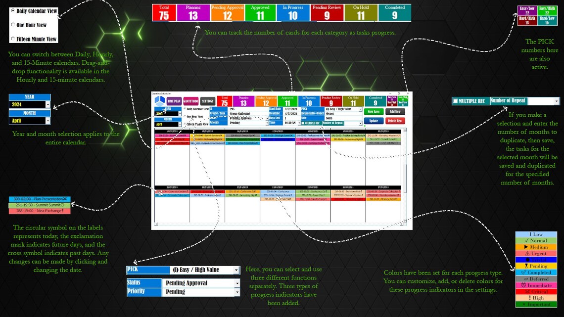 Appointment Tracker, Calendar, Drag and Drop, to Do List, Appointment ...