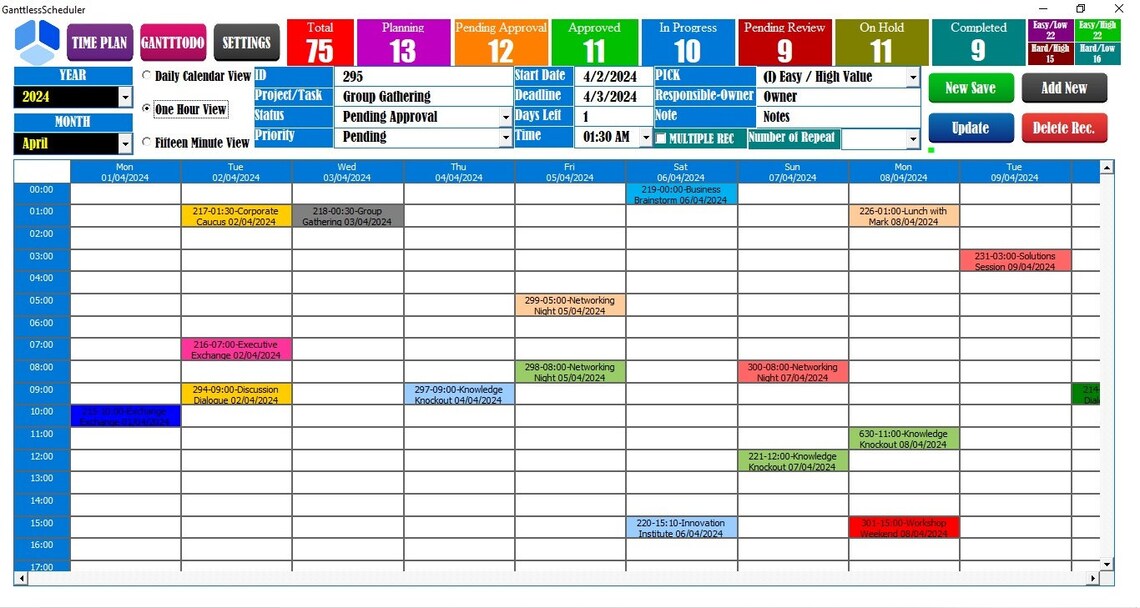Appointment Tracker, Calendar, Drag and Drop, to Do List, Appointment ...