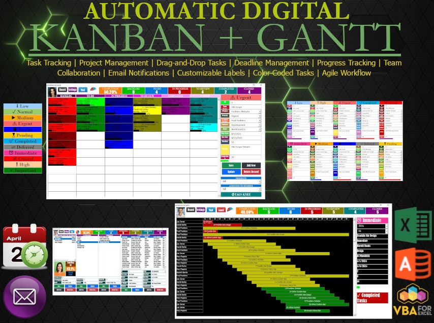 Kanban+gantt | Task Tracking | Project Management | Drag-and-drop Tasks ...