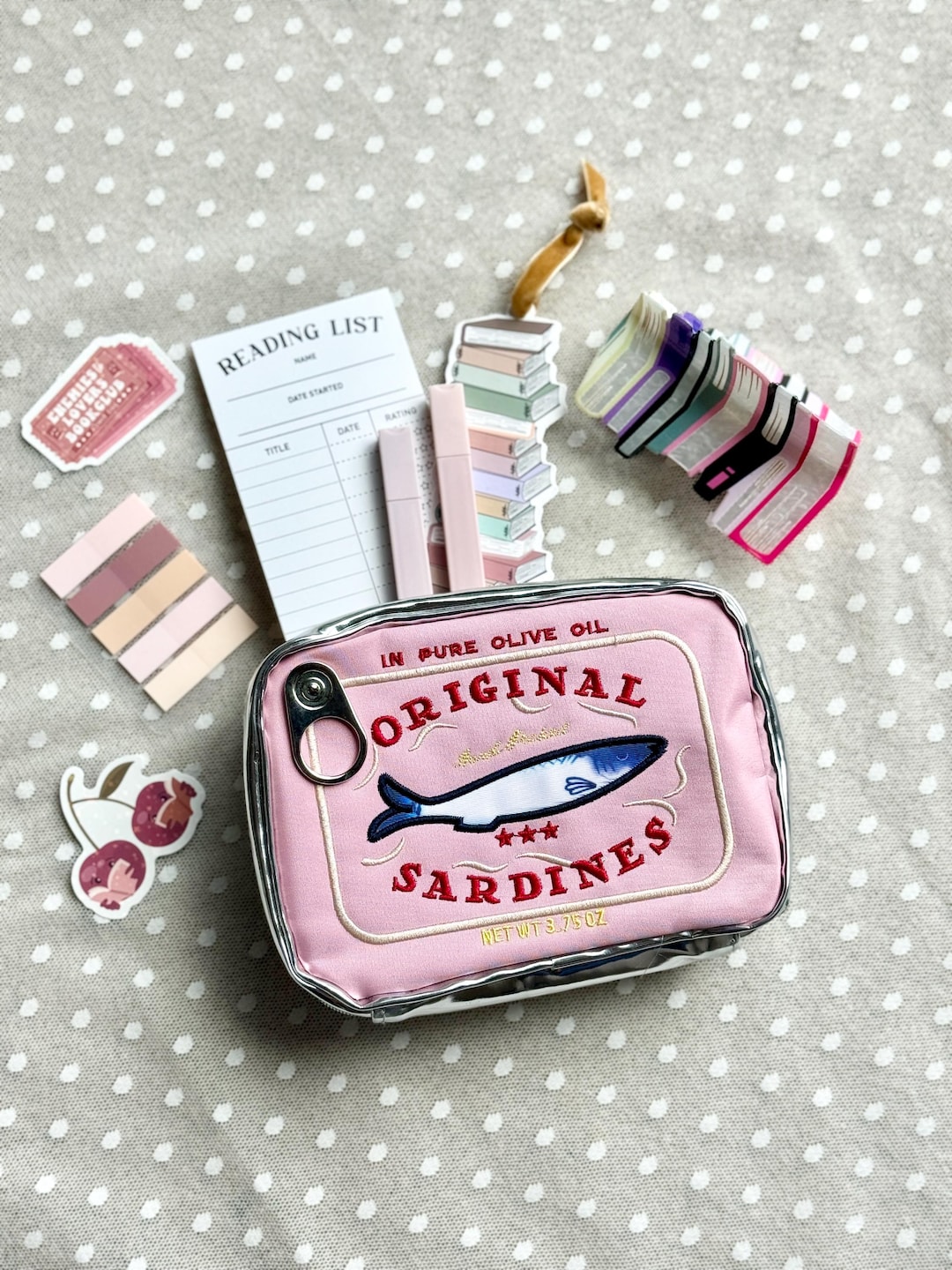Sardine Annotation Kit, Book Lover Gift Set With Bookish Claw Clip ...