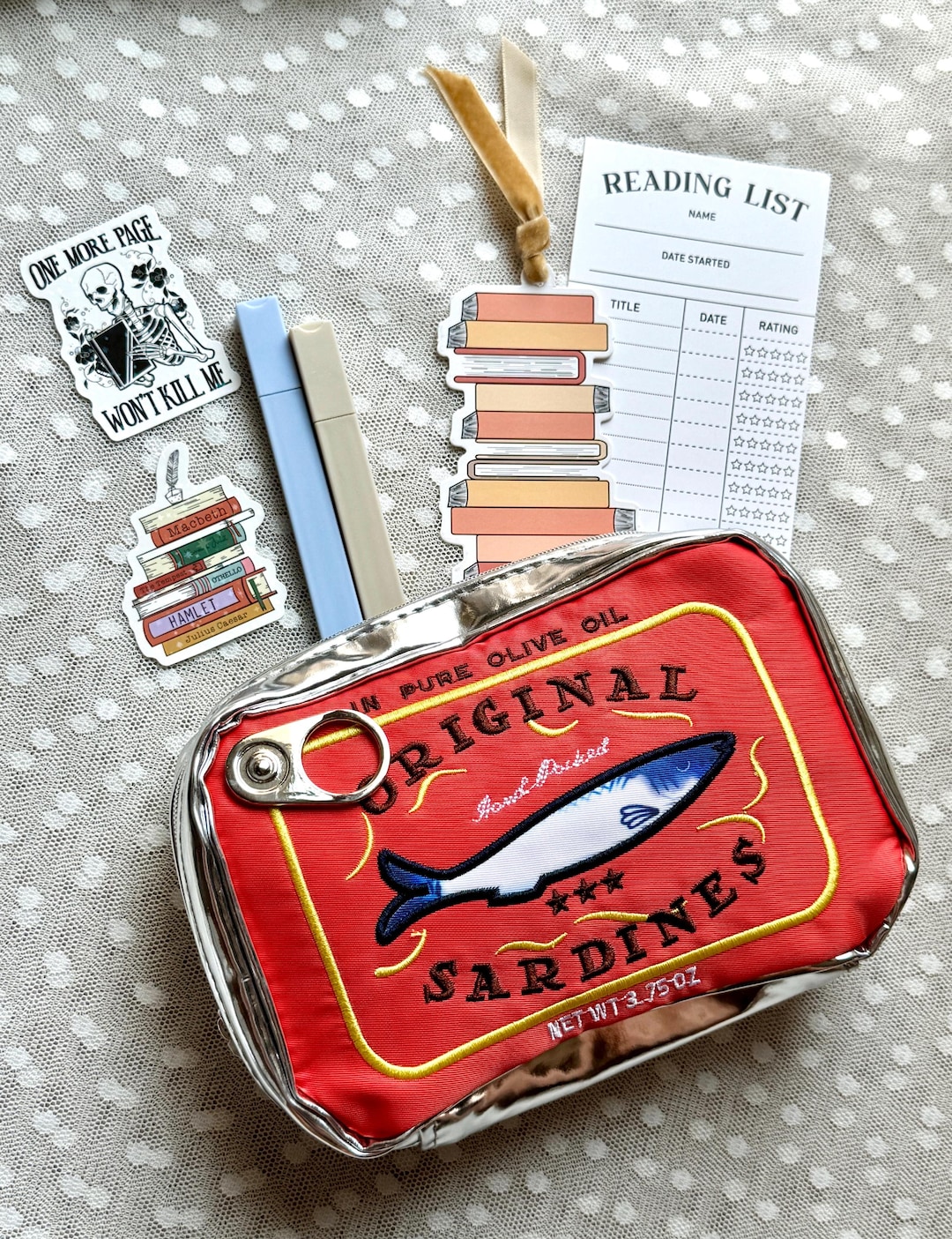 Sardine Gift, Book Lovers Gift Box for Women, Ocean Inspired Style ...