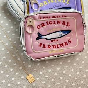Sardine Gift, Tinned Fish Gift, Engraved Necklace, Ocean Inspired Style ...