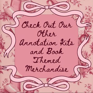 Annotation Book Set Journal Reading Kit School Teacher Kits Bookish ...