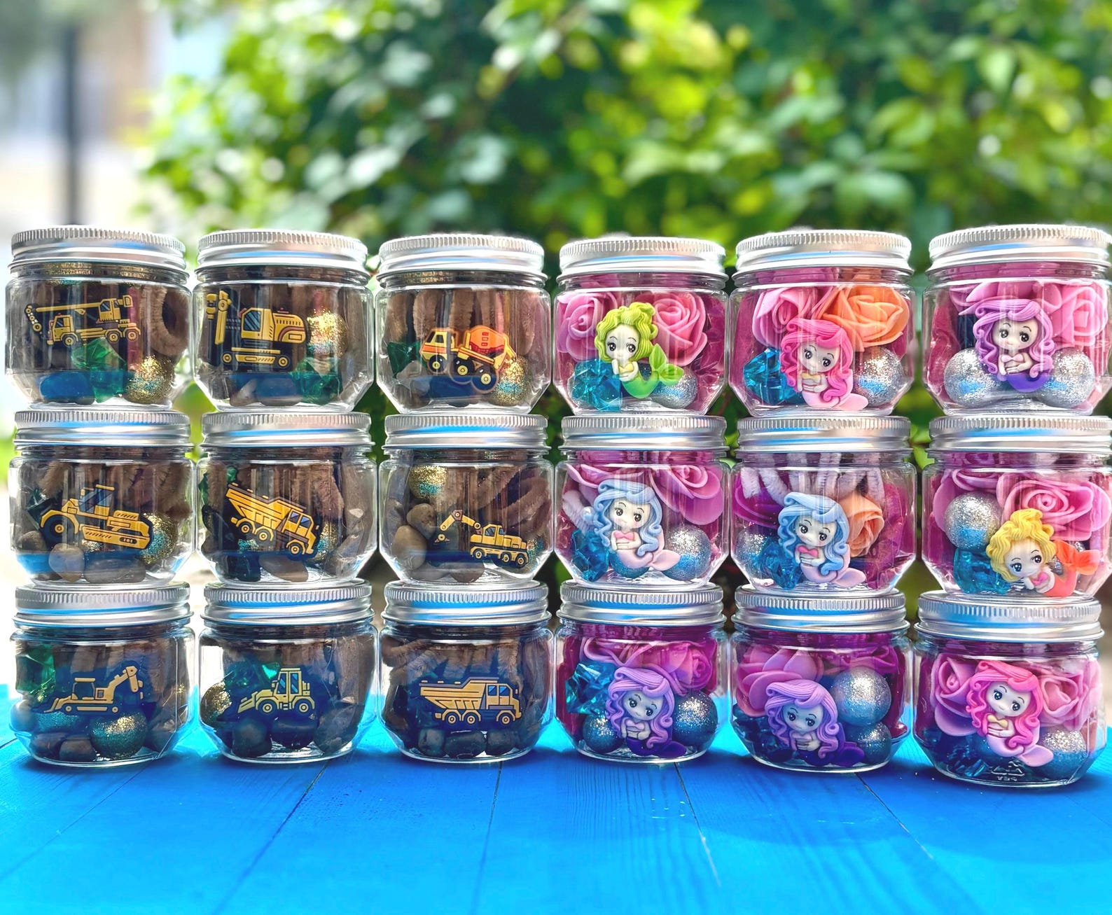 Party Favor Jars,kinetic Play Sand Jars,kids Party Favors,goodie Bags ...