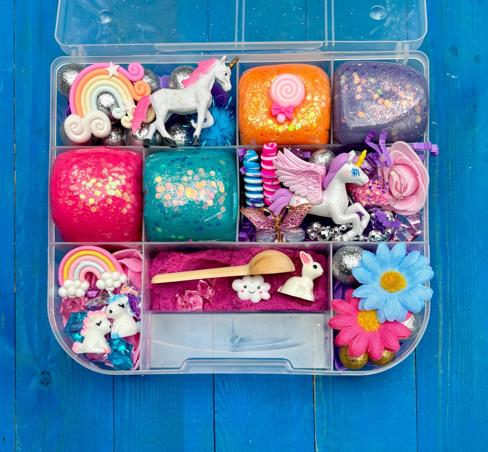 Unicorn Play Doh Kit , Unicorn Birthday Gift Kinetic Sand ,girls ...