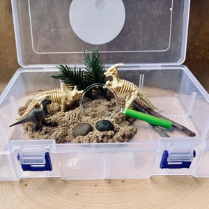 Dinosaurs Magic Play-dou Box, Sensory Bin Sensory Kit, Busy Box ...