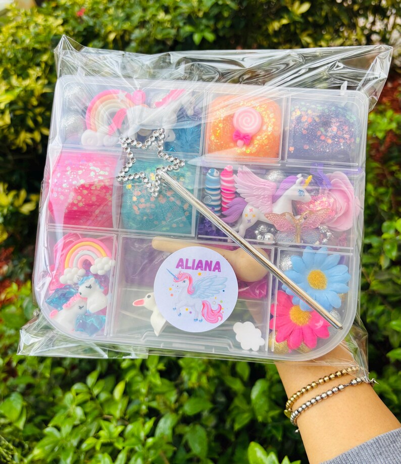 Unicorn Play Doh Kit , Unicorn Birthday Gift Kinetic Sand ,girls ...