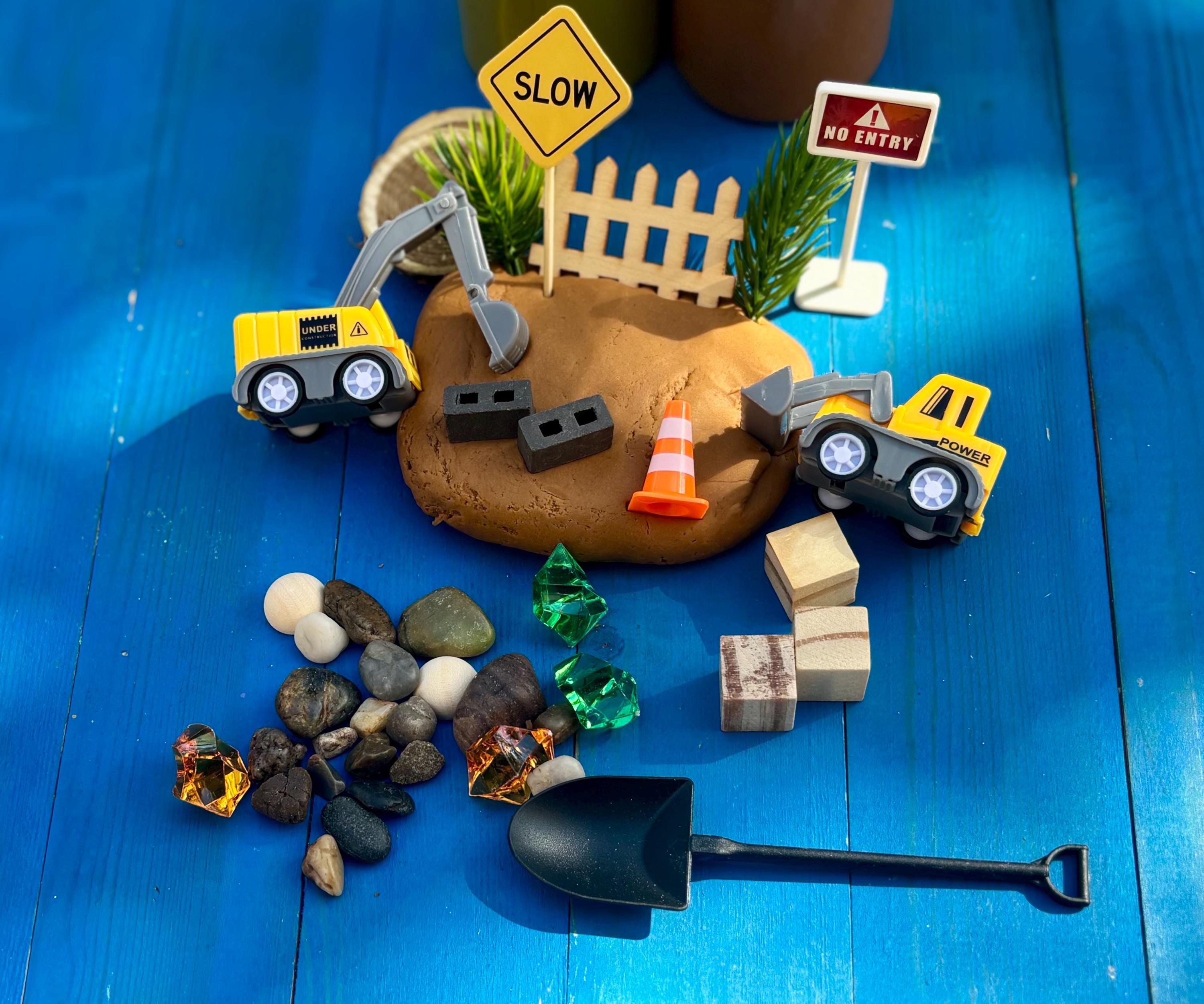 Construction Play-doh Kit ,boys Birthday Gift, Sensory Kit, Play-doh ...