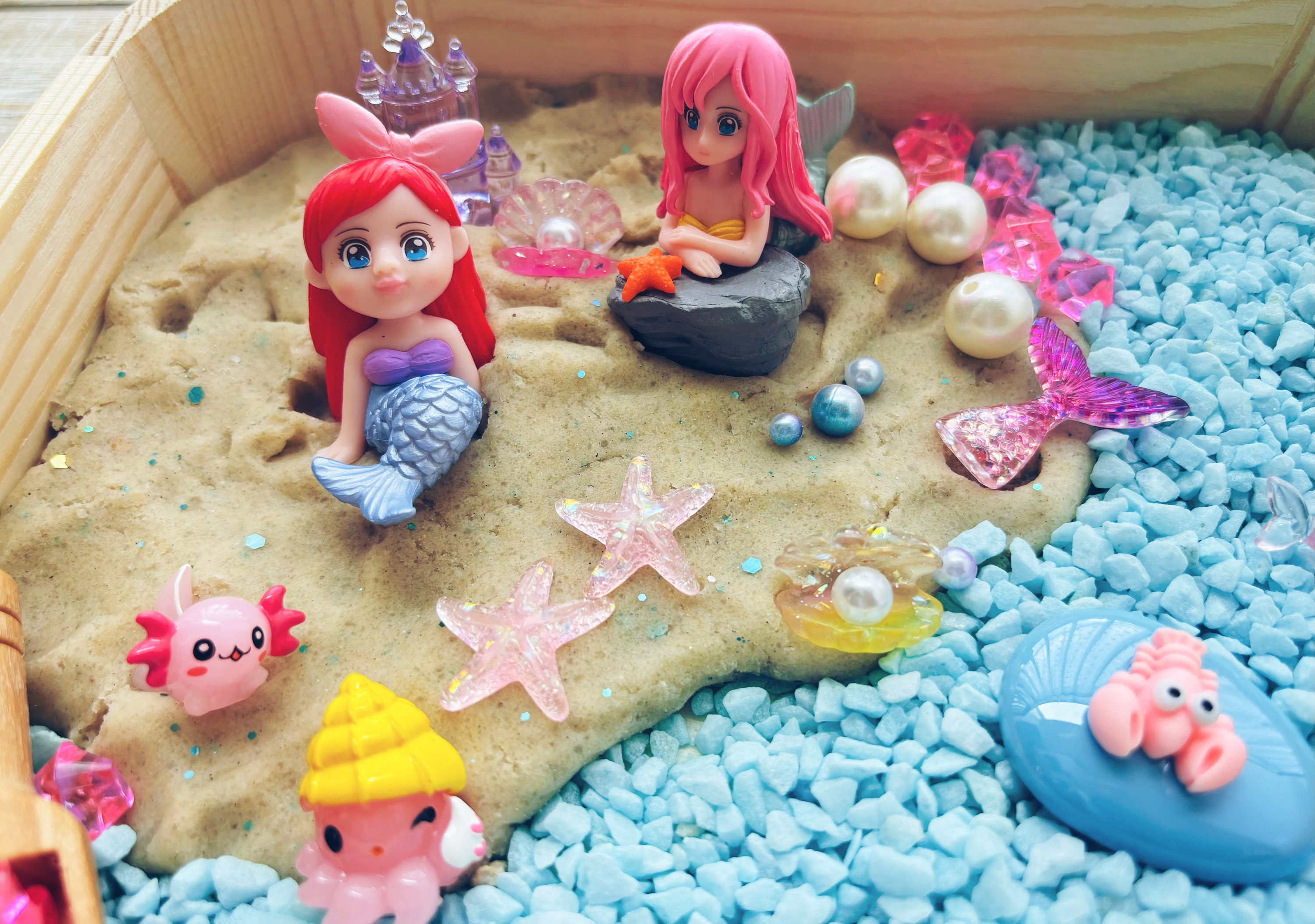 Mermaid Kit, Play Dough Kit, Playdoh Kit, Toddler Present,sensory Kit ...