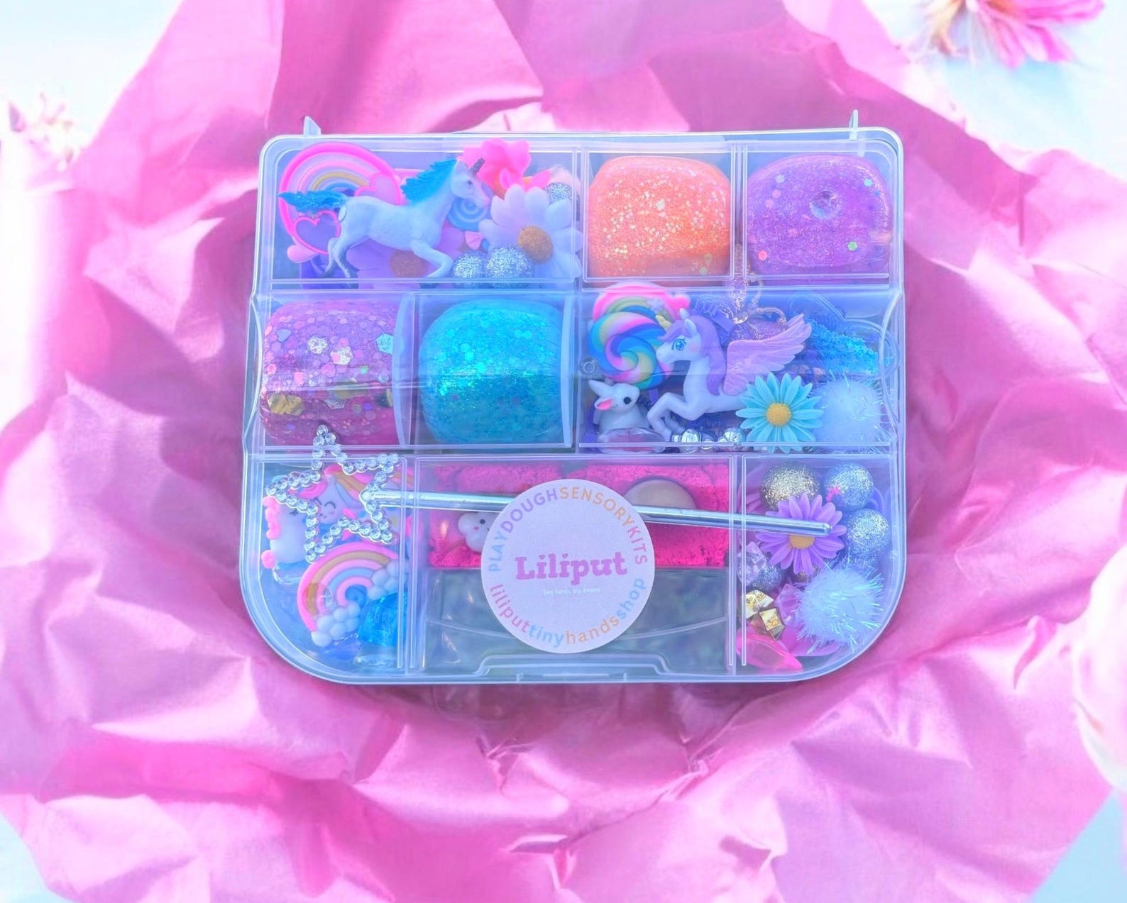 Unicorn Play Doh Kit , Unicorn Birthday Gift Kinetic Sand ,girls ...