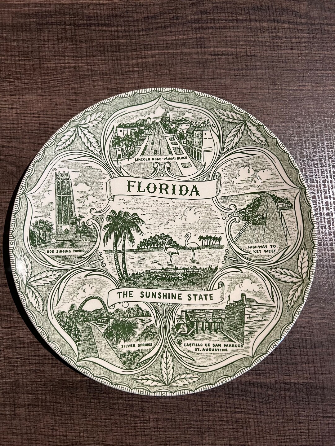 Florida Souvenir Plate - Etsy