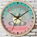 Retro Diner Coffee Wall Clock, Hot Coffee Served Daily Art Deco ...