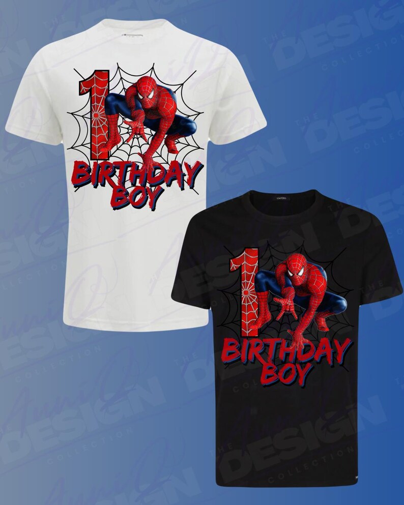 Spider Man Birthday Png,blue, Red, Png,digital, DTF - Etsy