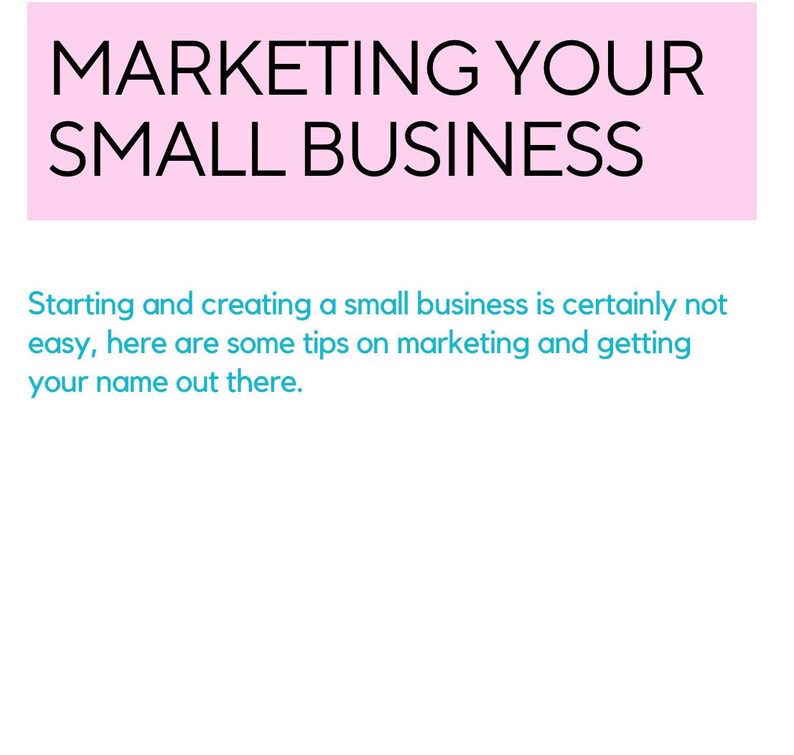 Marketing Your Small Business the Guide and Tips You Need - Etsy