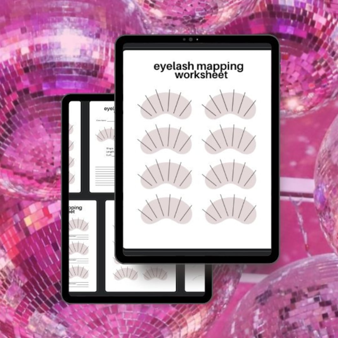 BLANK Lash Mapping Guide done-for-you Template - Etsy