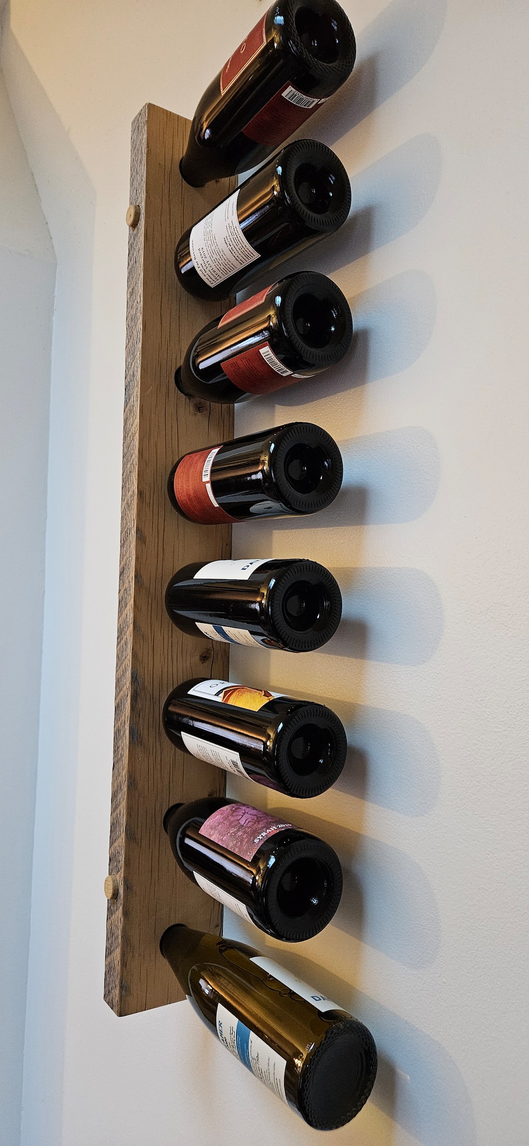 Wine Rack Two Sided 8 Bottle Holder Reclaimed Wine Rack - Etsy