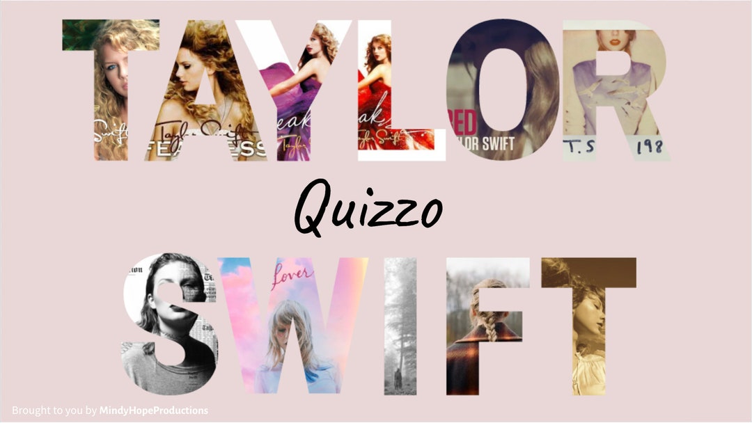Taylor Swift Quizzo Trivia Game for Swifties and Trivia and Game Lovers ...