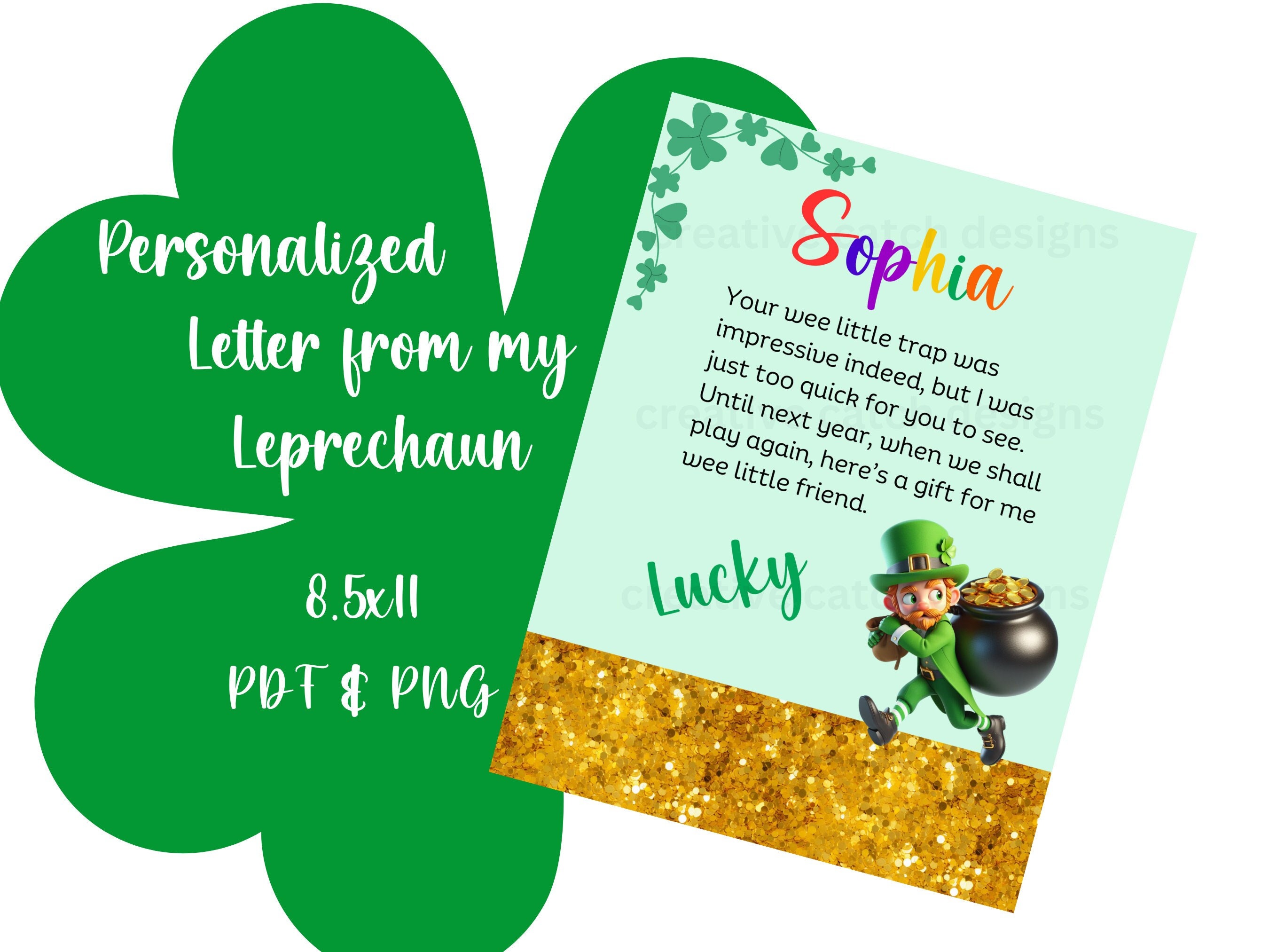 Leprechaun Letter, Personalized Letter From My Leprechaun, Digital ...