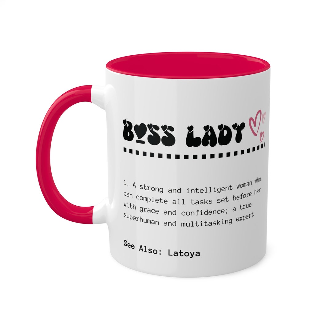 Boss Lady Mug, Boss Day Gift for Women, Gifts for Boss Female, Boss ...
