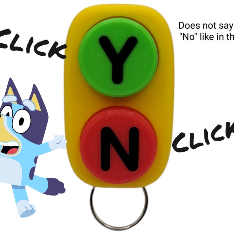 Bluey Yes No Button - Etsy