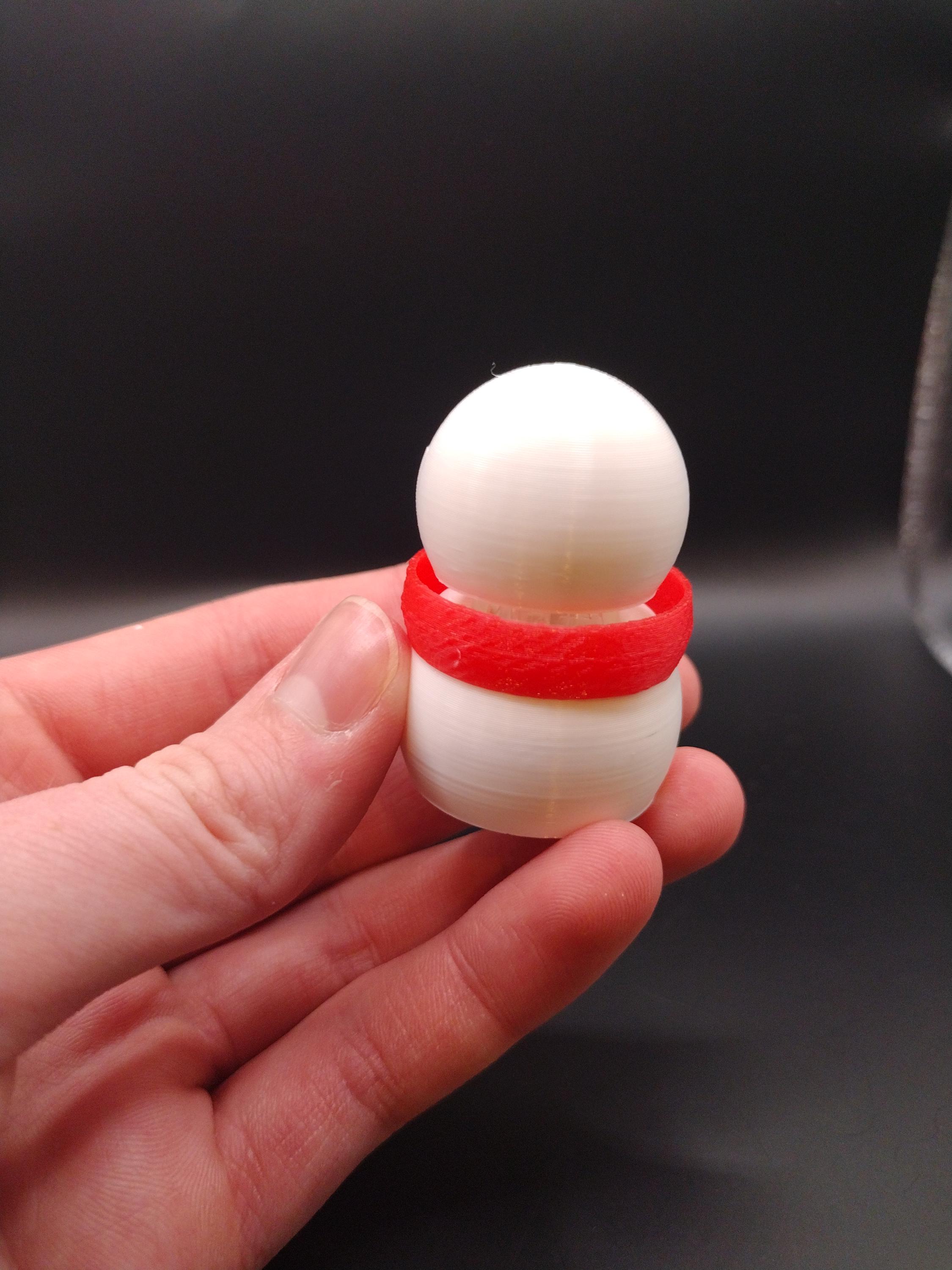 Snowman Fidget Clicker - 3D Printed Hand Occupier - Etsy