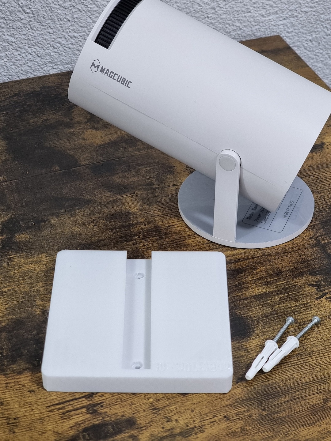 MAGCUBIC LQWELL Projector HY300 Wall Mount and Ceiling Mount 3D Printed ...